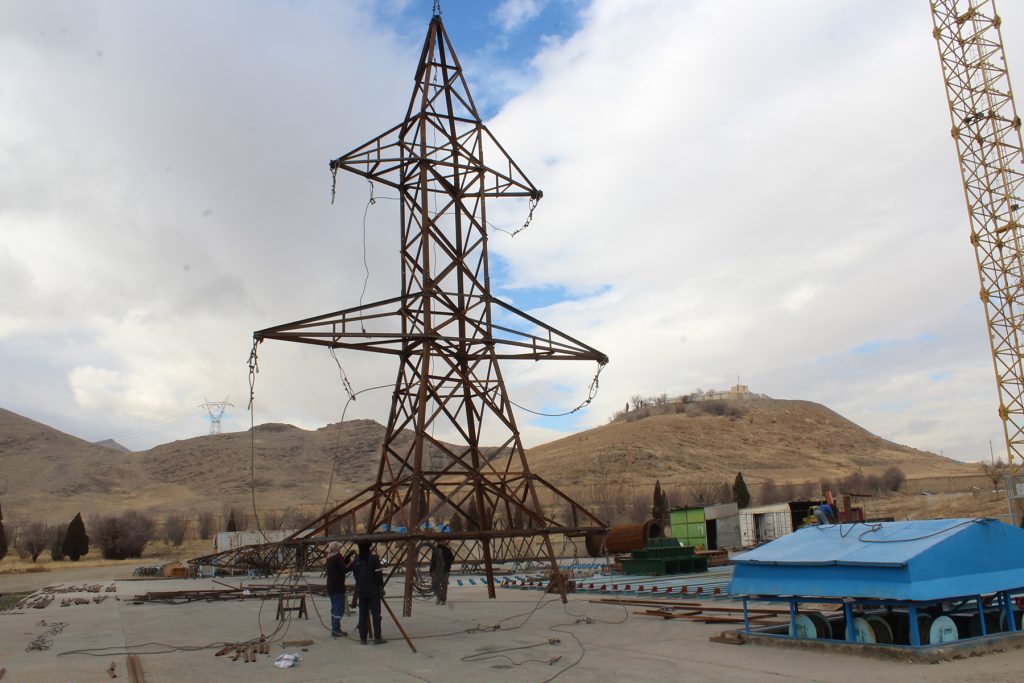 Constructing Power Transmission Towers